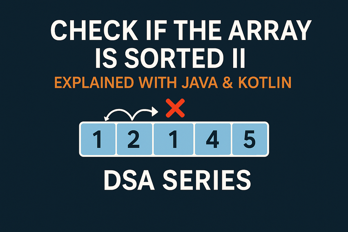 How to Check if an Array is Sorted — Array Part 3 (Strivers A2Z DSA Series) | by Milind Amrutkar ...