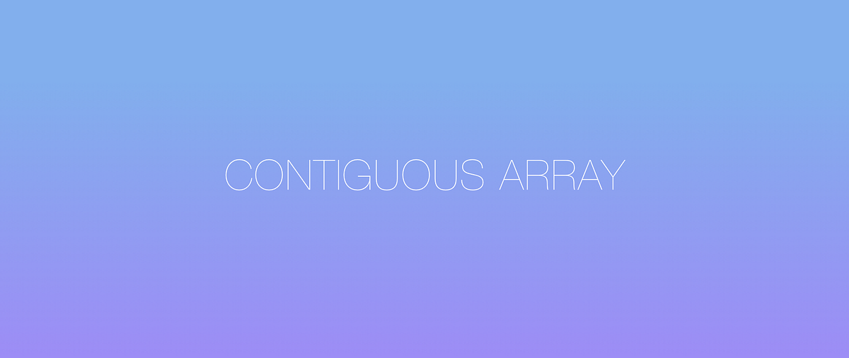 Swift Array Vs Contiguousarray We All Use Arrays Day To Day But Have By Nitin George Medium
