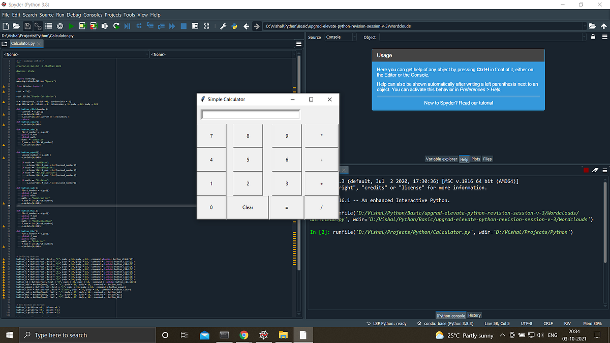 Building a Simple Calculator. We learn better while we practice. Thus ...