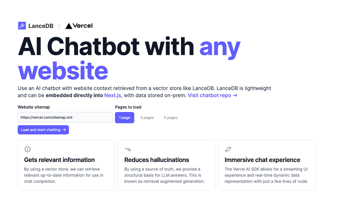 Embed vector database into your web app using LanceDB | by Tevin Wang | LanceDB | Medium