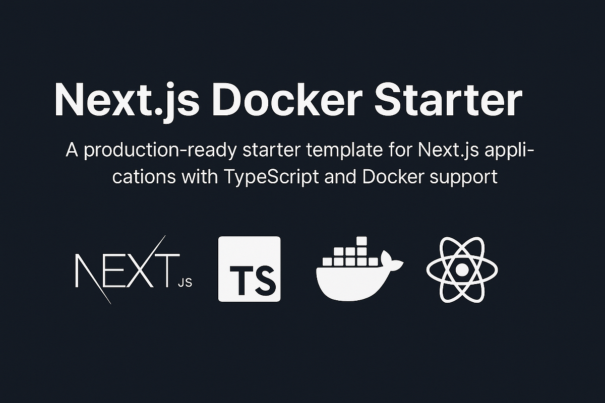 Next.js Docker Starter: A Production-Ready Boilerplate with TypeScript & Docker Support | by Md ...