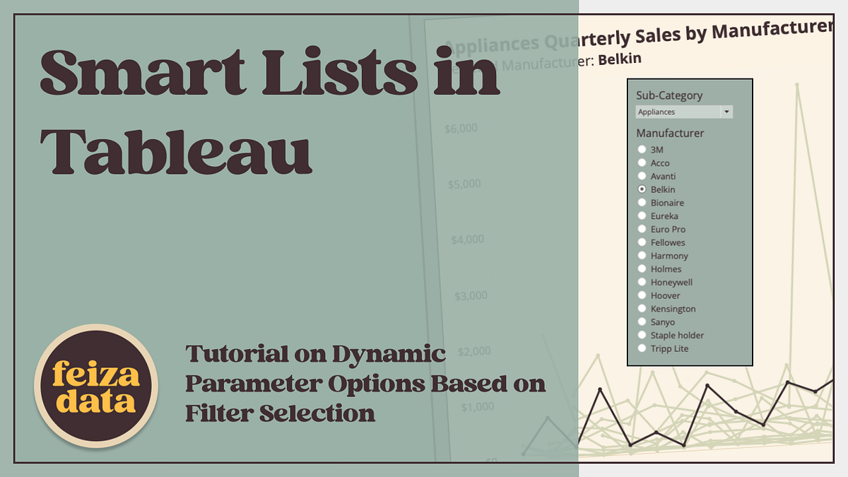 Smart Lists in Tableau: Dynamic Parameter Options Based on Filter ...