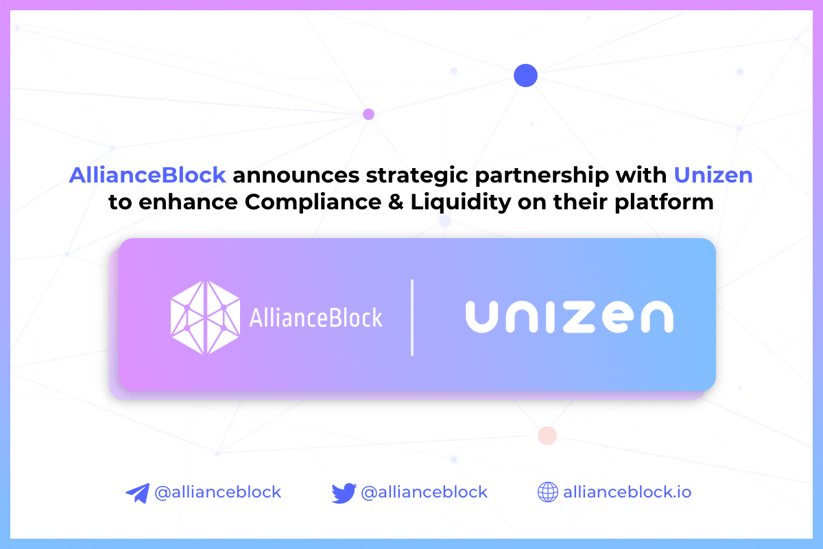 AllianceBlock announces strategic partnership with Unizen to enhance ...