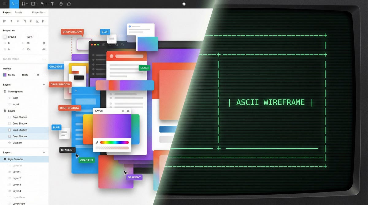 ASCII wireframes: the antidote to over-specified AI builds | by Peter ...
