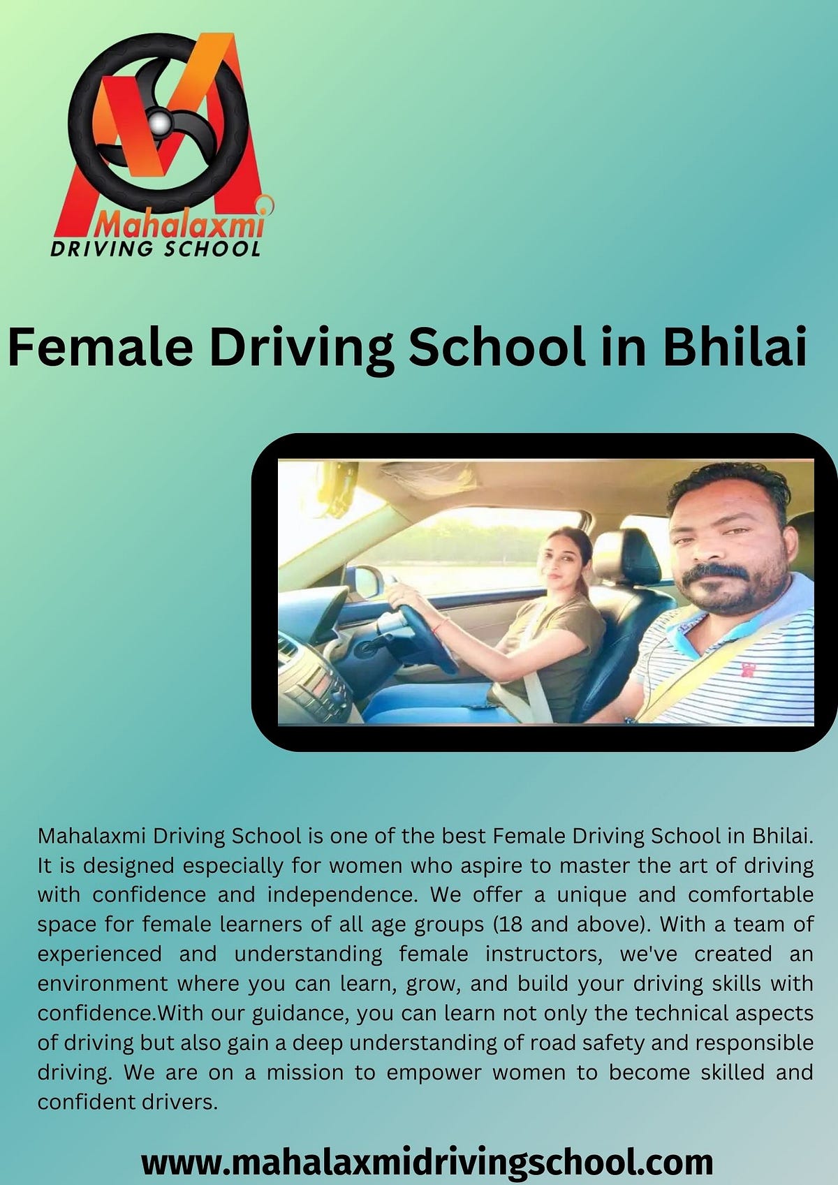 Female Driving School in Bhilai - Mahalaxmi Driving School - Medium