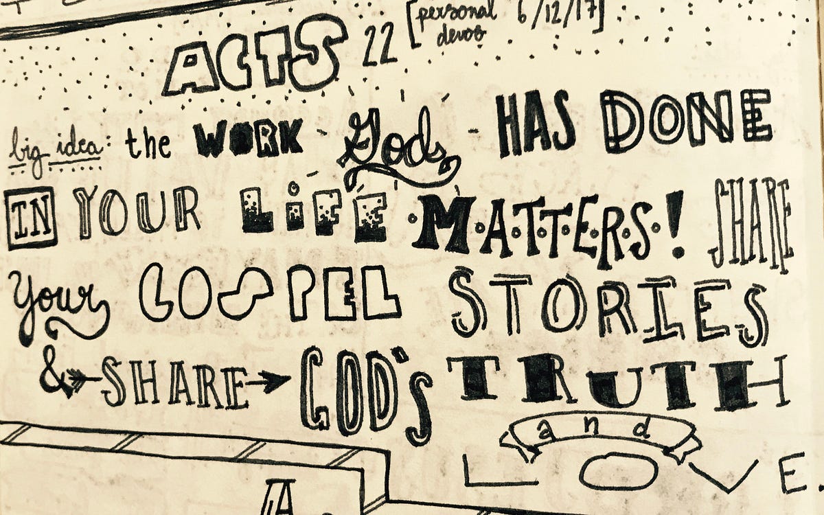 Sketchbook Devotional — Acts 22. Your Story Matters | by Matthew Doering | Medium