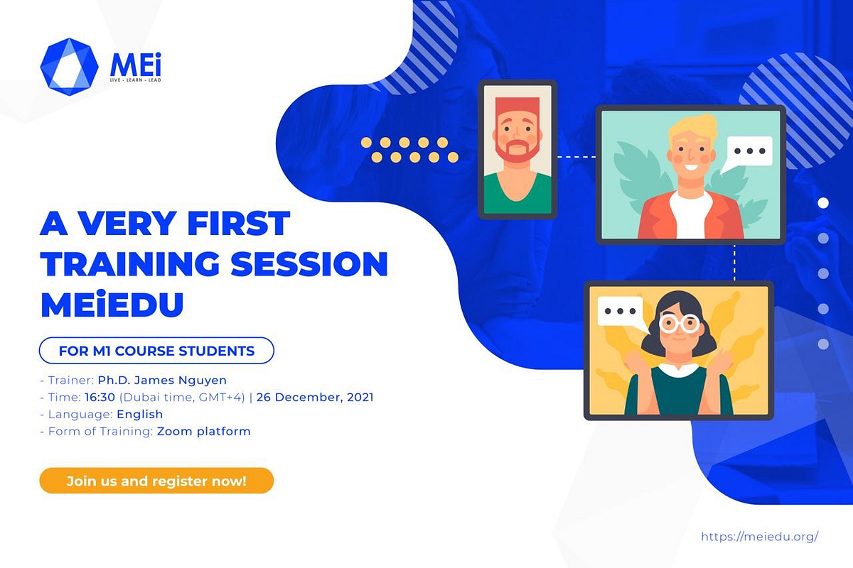 🌀 A Very First TRAINING Session — MEIEDU — FOR M1 COURSE STUDENTS | by ...