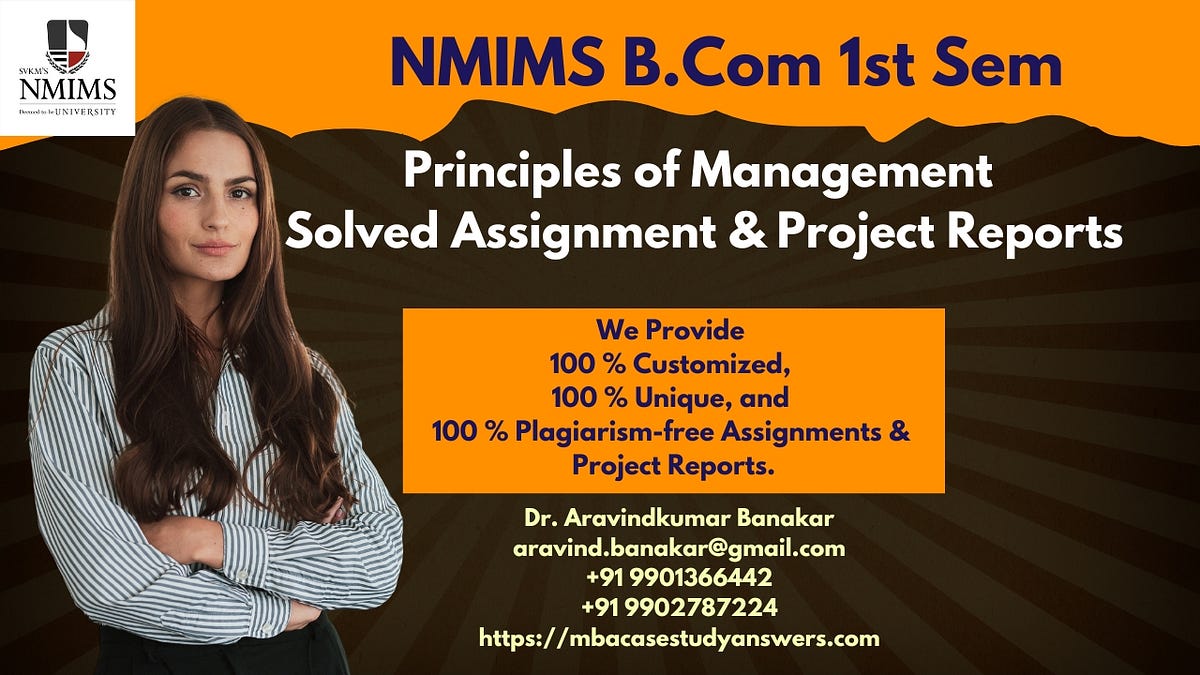 SVKM Narsee Monjee BBA Solved Assignments | by Solved Assignments | Medium