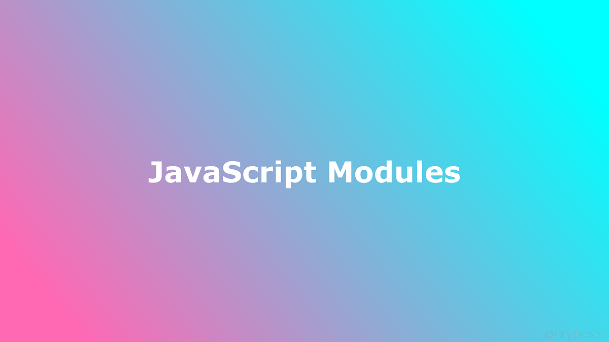 CommonJS vs AMD vs RequireJS vs ES6 Modules — — — — - | by Mohanesh Sridharan | Computed ...