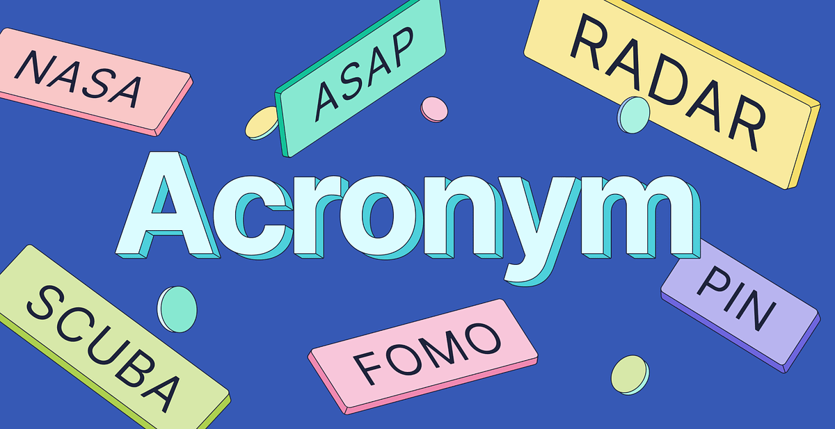 Dear Writers, Please Stop Using Esoteric Acronyms Without at Least One ...