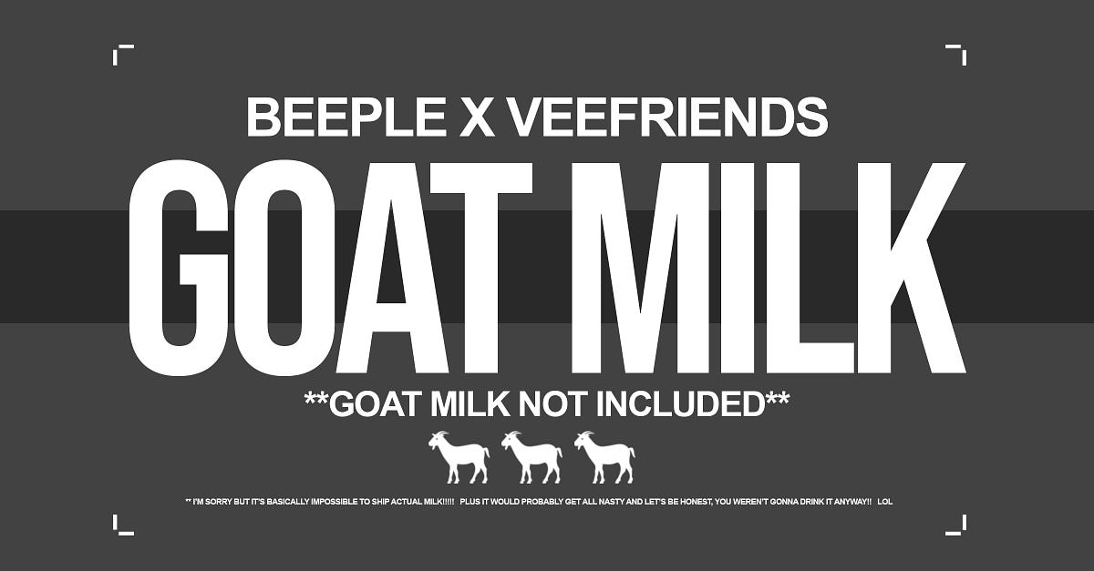 Announcing Gift Goat 12: BEEPLE & VeeFriends “GIFT GOAT” | by ...