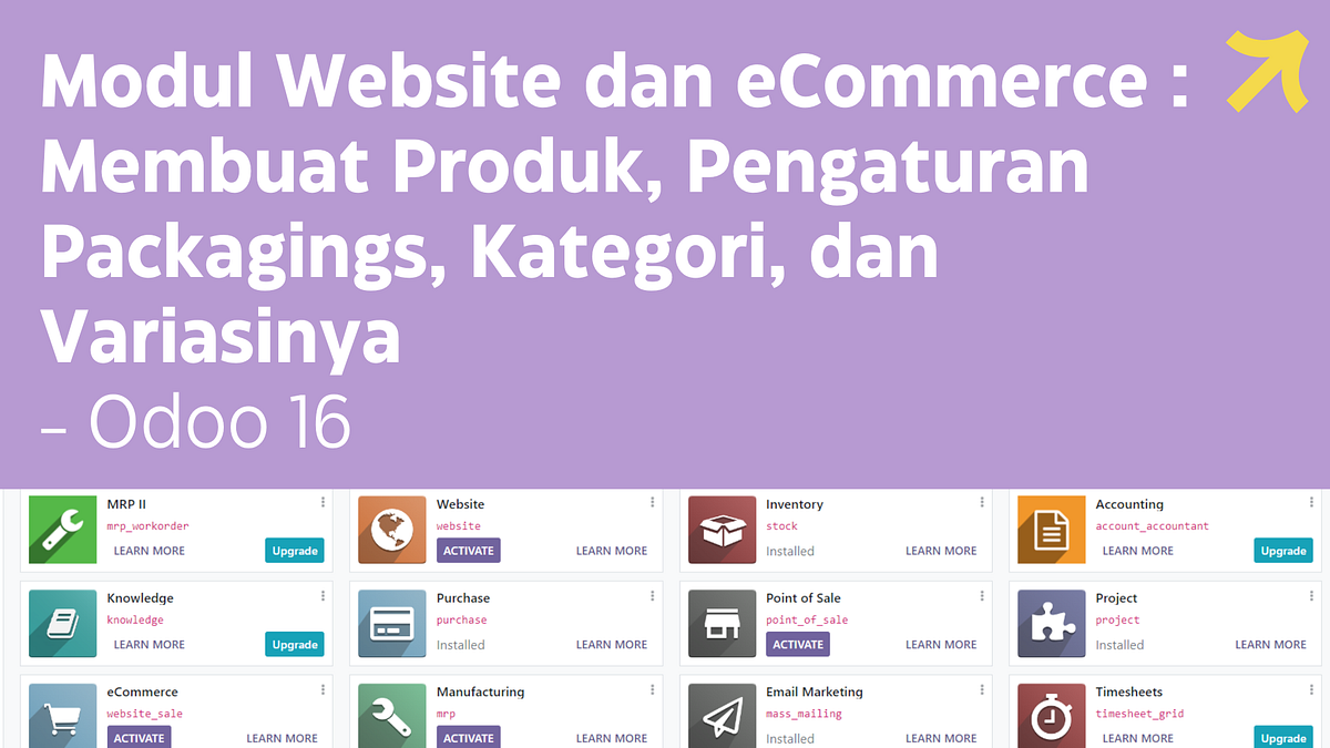 Website dan Ecommerce : Produk dan Konfigurasinya, Pricelist, dan Diskon serta Compare, Shipping ...