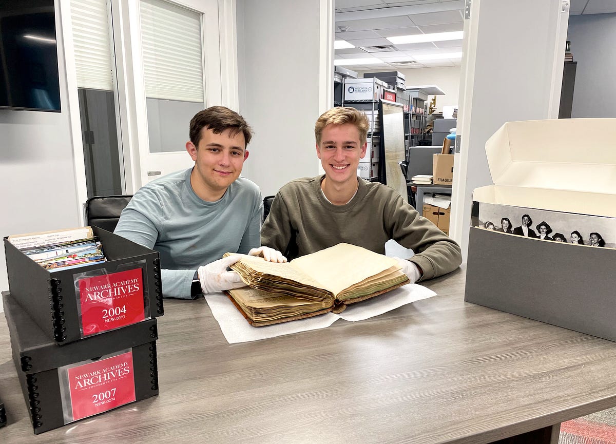 Inside the NA Archives. with Seniors Damian and Sebastian | by Newark ...