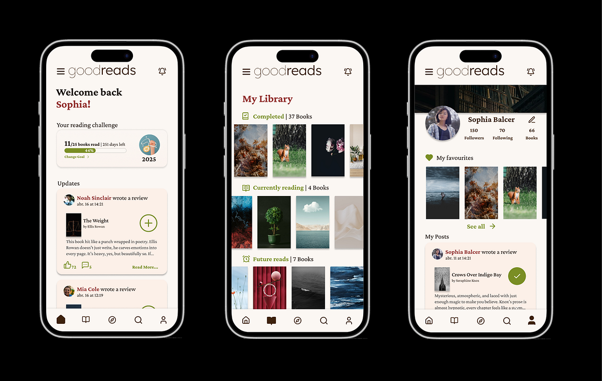 Redesigning GoodReads in 12 Hours: A UX/UI Challenge | by João Pedro ...