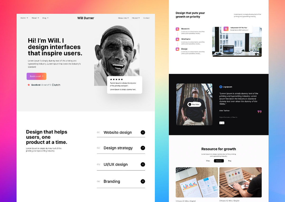 Website — Landing Page — UIUX Design My PortFolios👇🏻 Behance: https://lnkd.in/g5EhzCYH Instagram ...