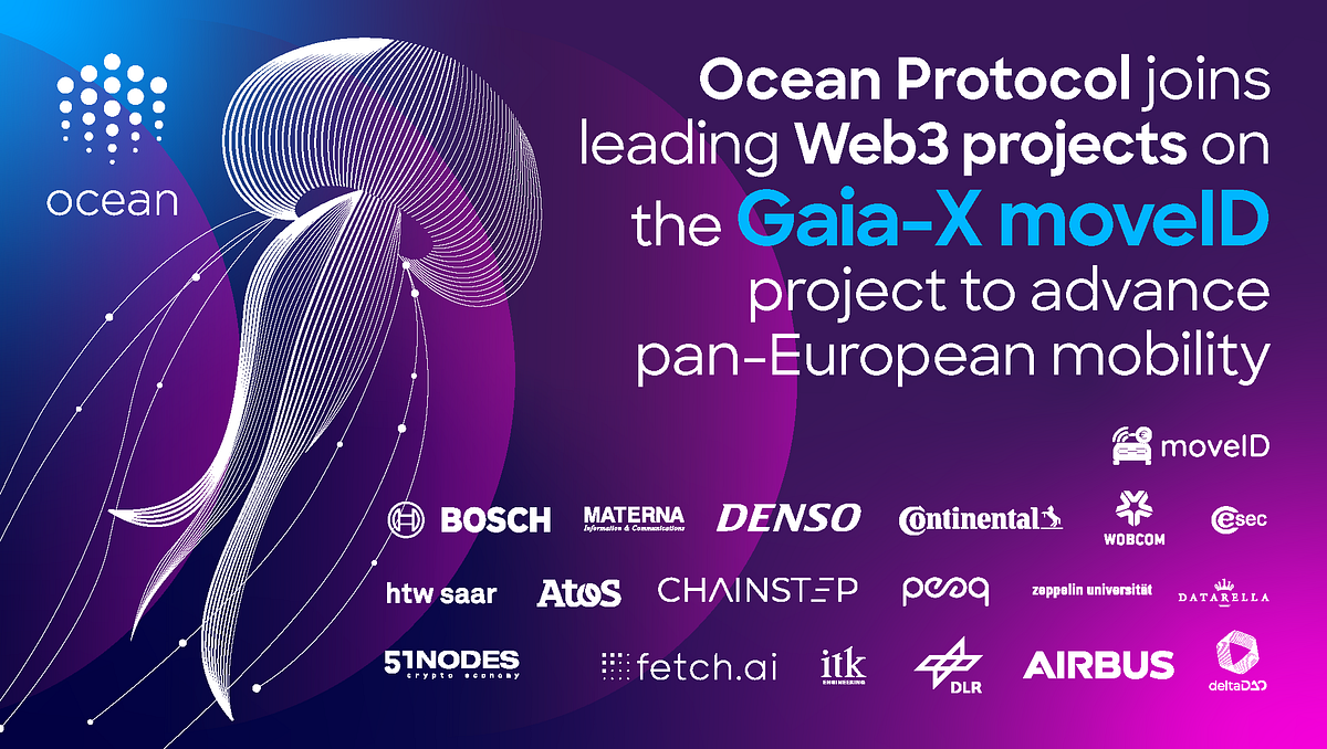 Ocean Protocol joins leading Web3 projects on the €20M+ Gaia-X moveID initiative to advance pan ...