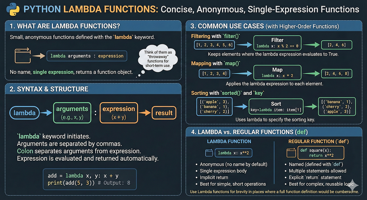 Lambda Functions: A beginner’s guide | by Amal Vinod Kumar | Dec, 2025 | Medium