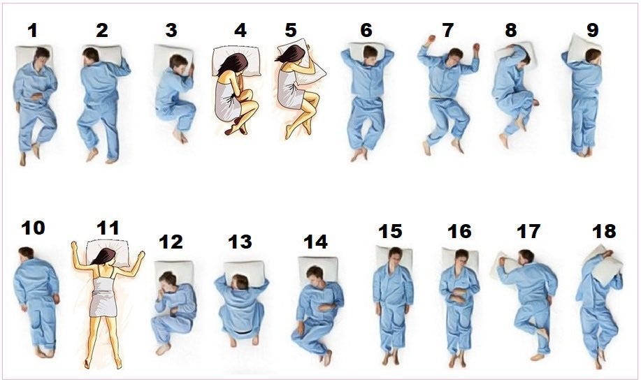 Funny Sleeping Positions