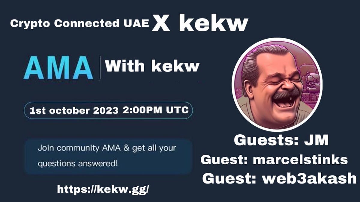 AMA recap X Kekw Crypto Connected UAE | by Crypto Connected UAE | Oct ...
