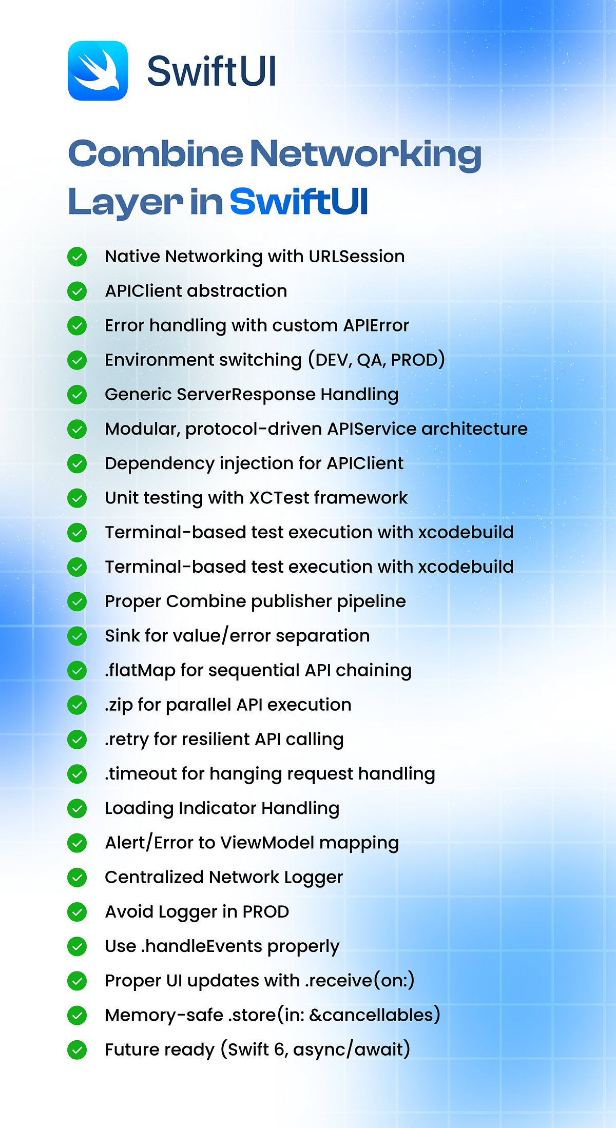 Enterprise-Ready Combine Networking Layer in SwiftUI (With Async/Await Evolution in Mind) | by ...