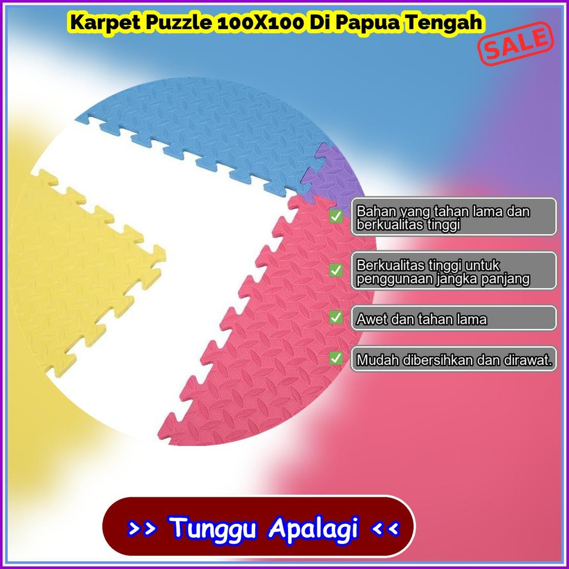 Karpet Puzzle 100X100 Di Papua Tengah - Matras Judo - Medium
