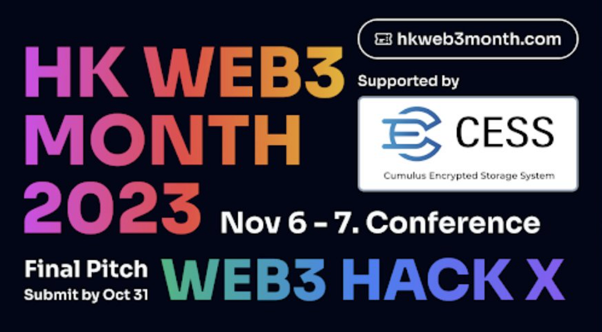 CESS Attended the HK Web3 Month Conference: Building the Web3 Data Value Network | by Cumulus ...