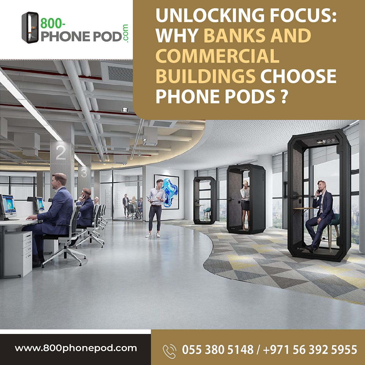 Unlocking Focus: Why Banks and Commercial Buildings Choose Phone Pods ...