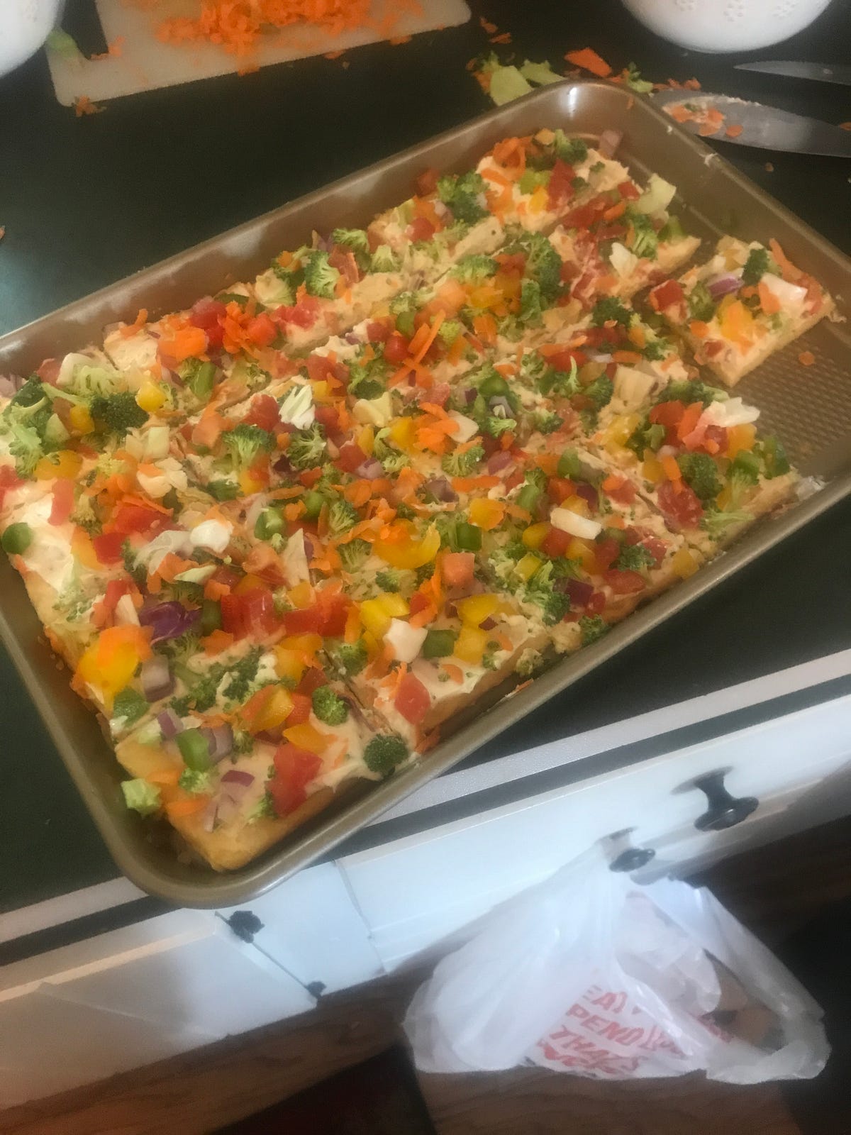 Veggie pizza.. Surprise me they said. So I made it. | by Susan Christiana | Medium