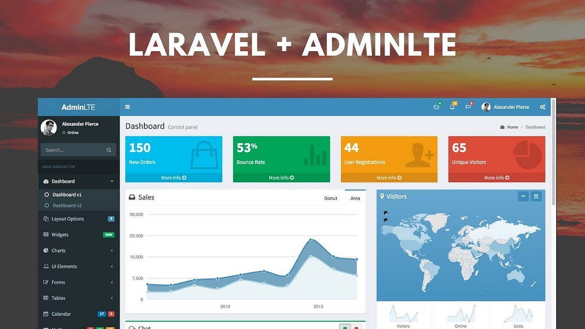 Integrando Laravel 8 com o AdminLTE 3 | by Gilto Barcella | Medium