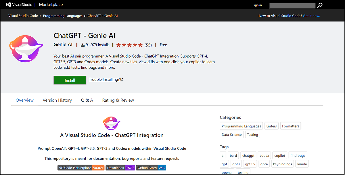 Integrate ChatGPT with Visual Studio for Faster Development | by Albin ...
