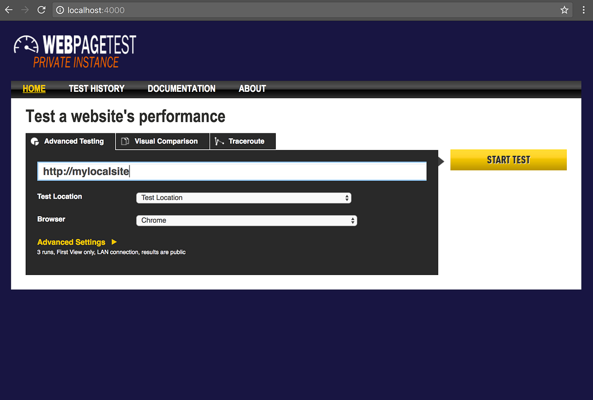 Local WebPagetest Using Docker. (Update 8/25/2017: A day after this was ...