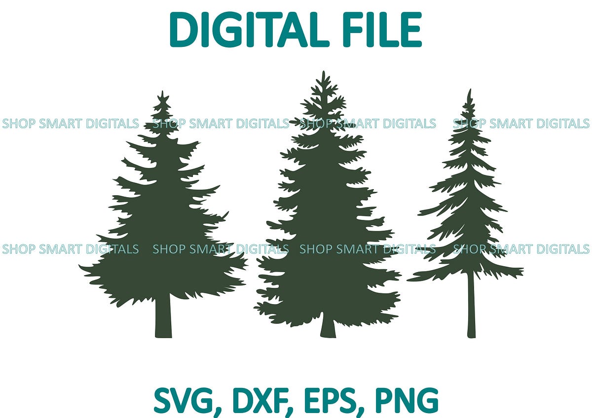 Pine Tree SVG | Christmas Tree SVG Cut File | Spruce svg | Download ...