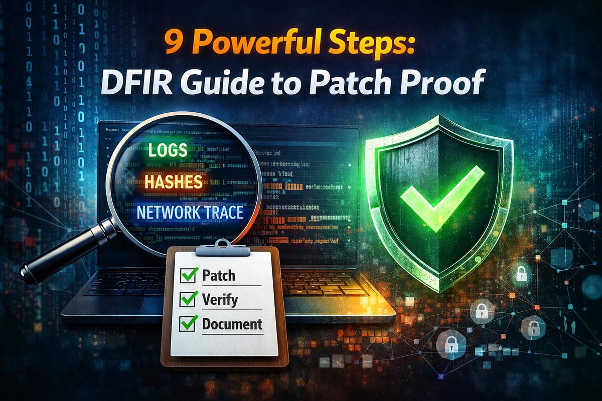 9 Powerful Steps: DFIR Guide to Patch Proof | by Pentest_Testing_Corp ...