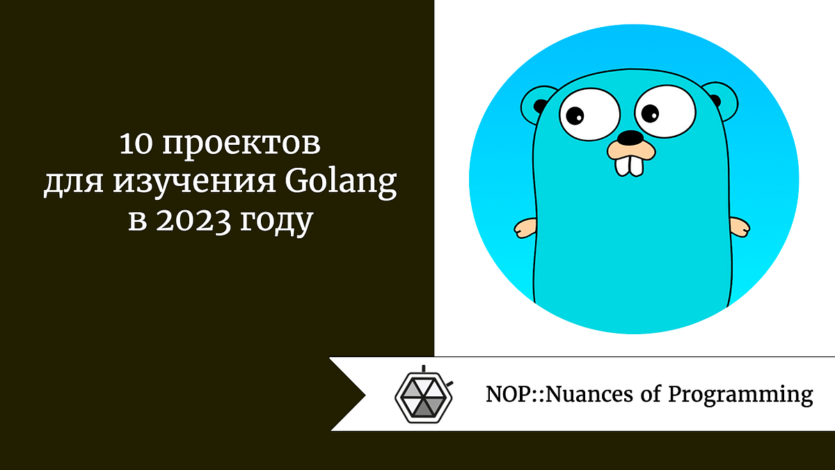 10 проектов для изучения Golang в 2023 году | by Андрей Шагин | NOP ...