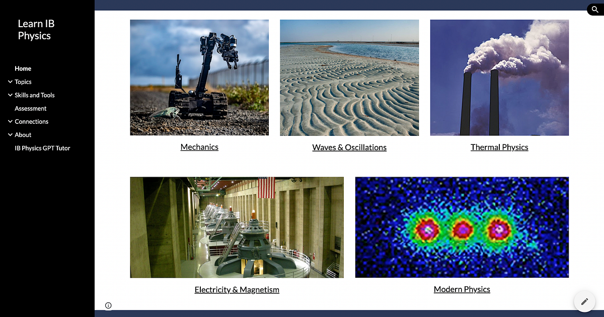 Learn IB Physics: A Learning Resource for Physics Students and Teachers ...