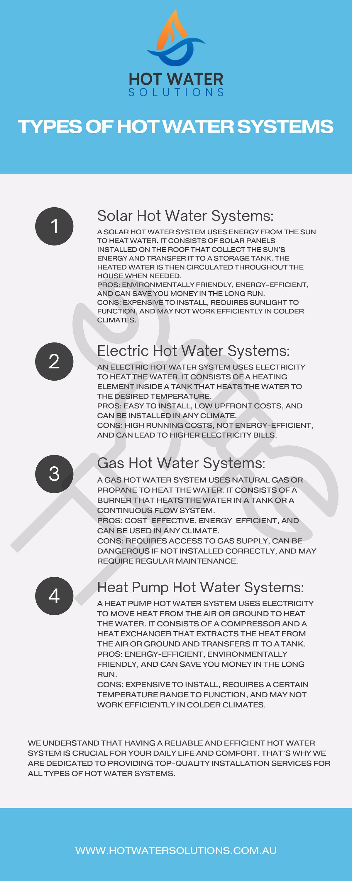 Types Of Hot Water Systems - Hot Water Solutions - Medium