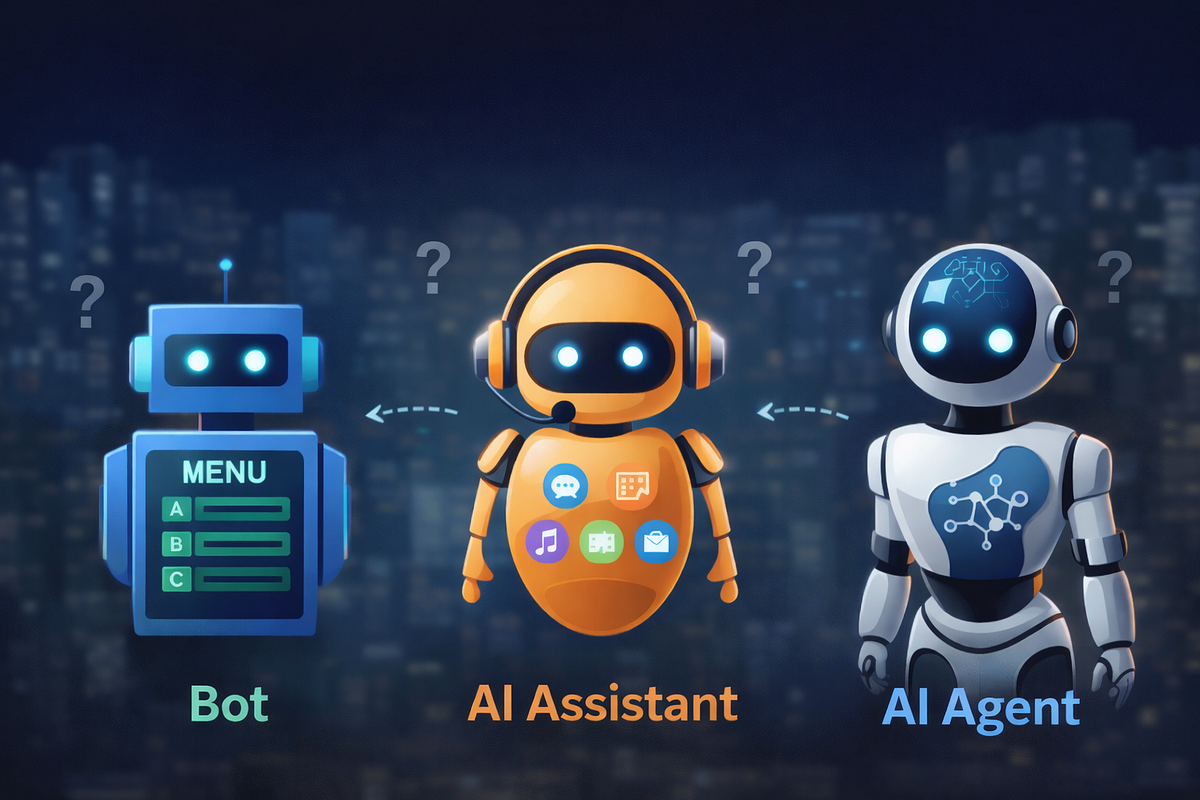 AI Agent vs AI Assistant vs Bot — Why Many Get It Confused | by ...