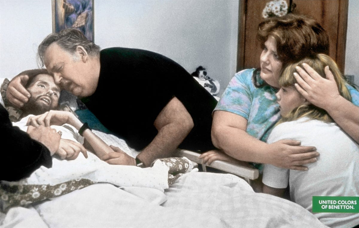 They used this photo of a man dying of AIDS to sell clothes and sparked ...