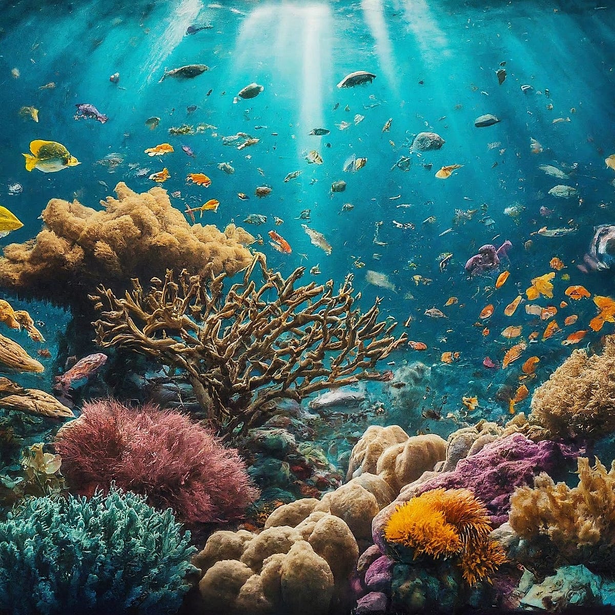 Coral Canvas - Abdul Rehman Pasha - Medium