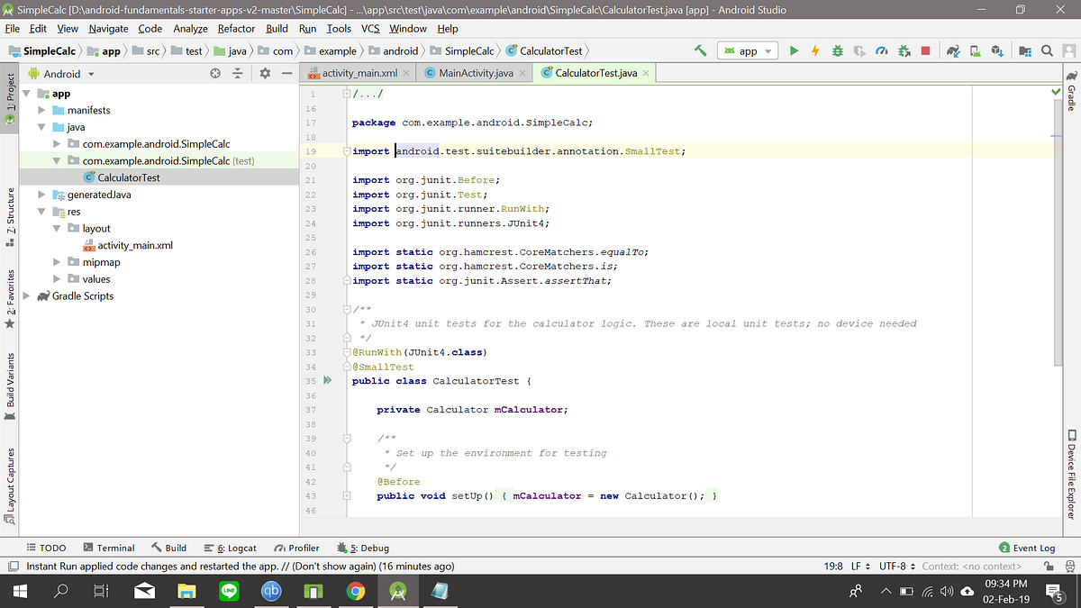 Task 1: Explore and run CalculatorTest | by Rachma Widya | Medium