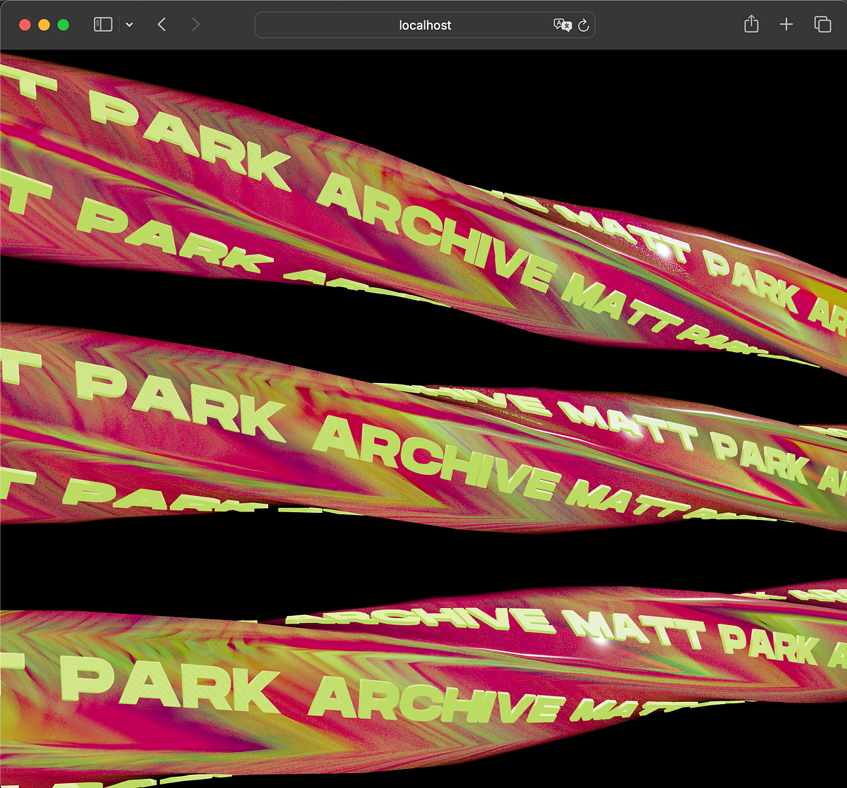 9. Twisted Text. Using TransmissionMaterial to create… | by Matt Park ...