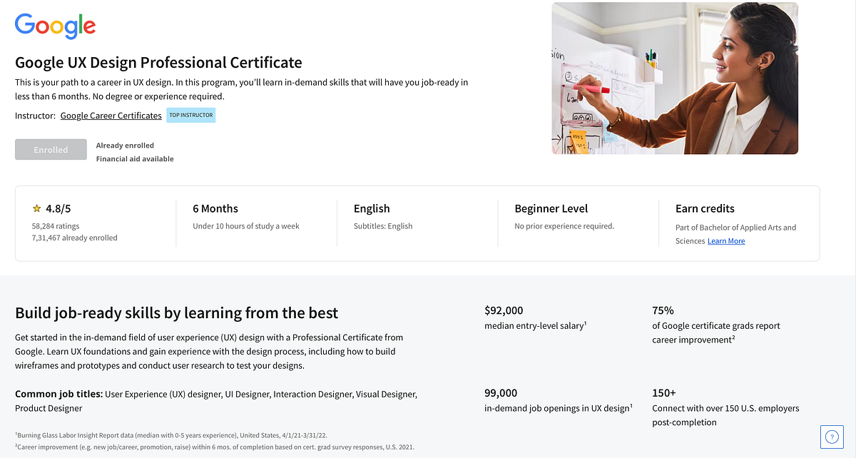 The Google UX Design Certificate on Coursera: Review | by Shubhanjay Sathe | Stories by Index ...