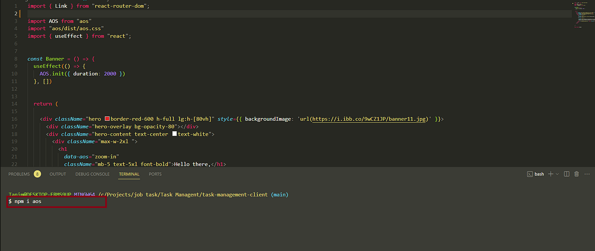 AOS animation package for react js | by Tanim Shahriar Saikot | Dec, 2023 | Medium