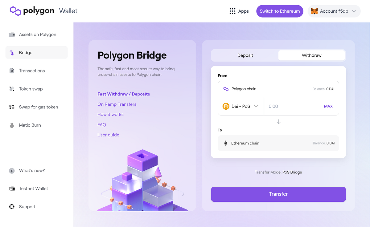 How to move csMatic from Polygon to Ethereum | by Sandyscalper | Medium