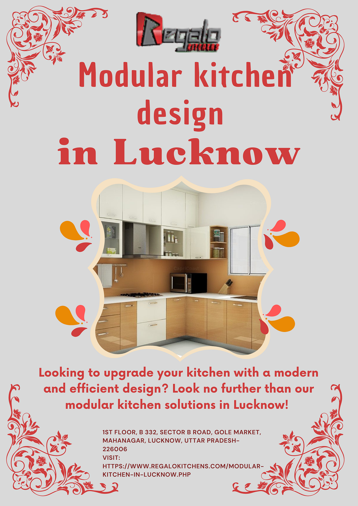 Modular kitchen design in lucknow - Regalokitchen9988 - Medium