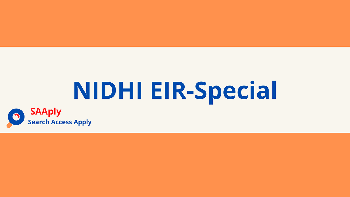 NIDHI-Entrepreneurs In Residence. NIDHI-Entrepreneurs-in-Residence (EIR)… | by Pooja Bhatia | Medium