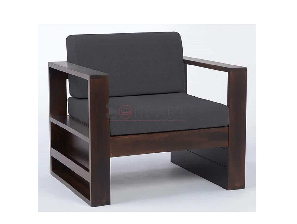 single seater wooden sofa. Wooden Single Sofa: A comfortable and… | by ...