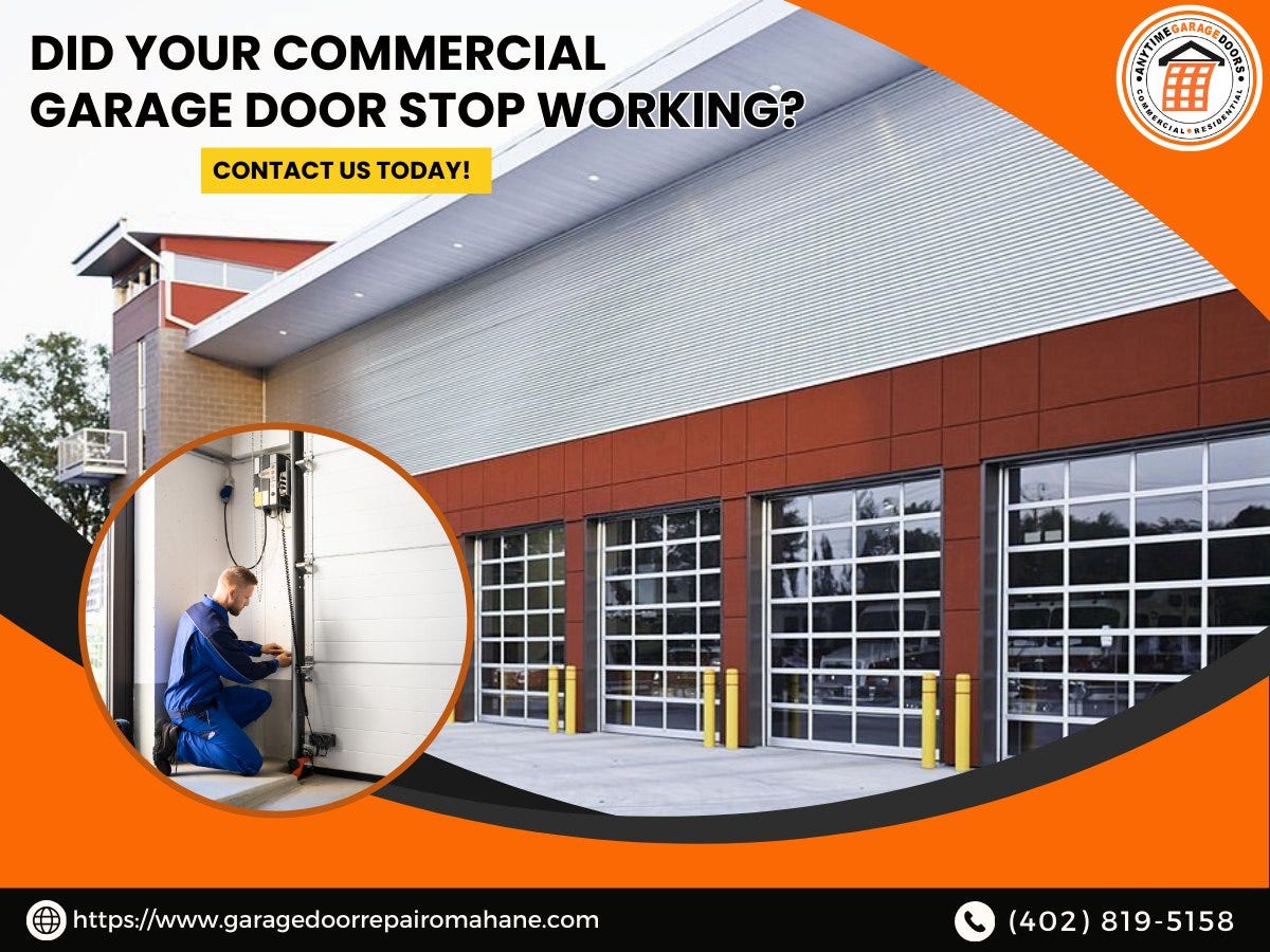 Commercial garage door stops working Omaha - ApolZip - Medium