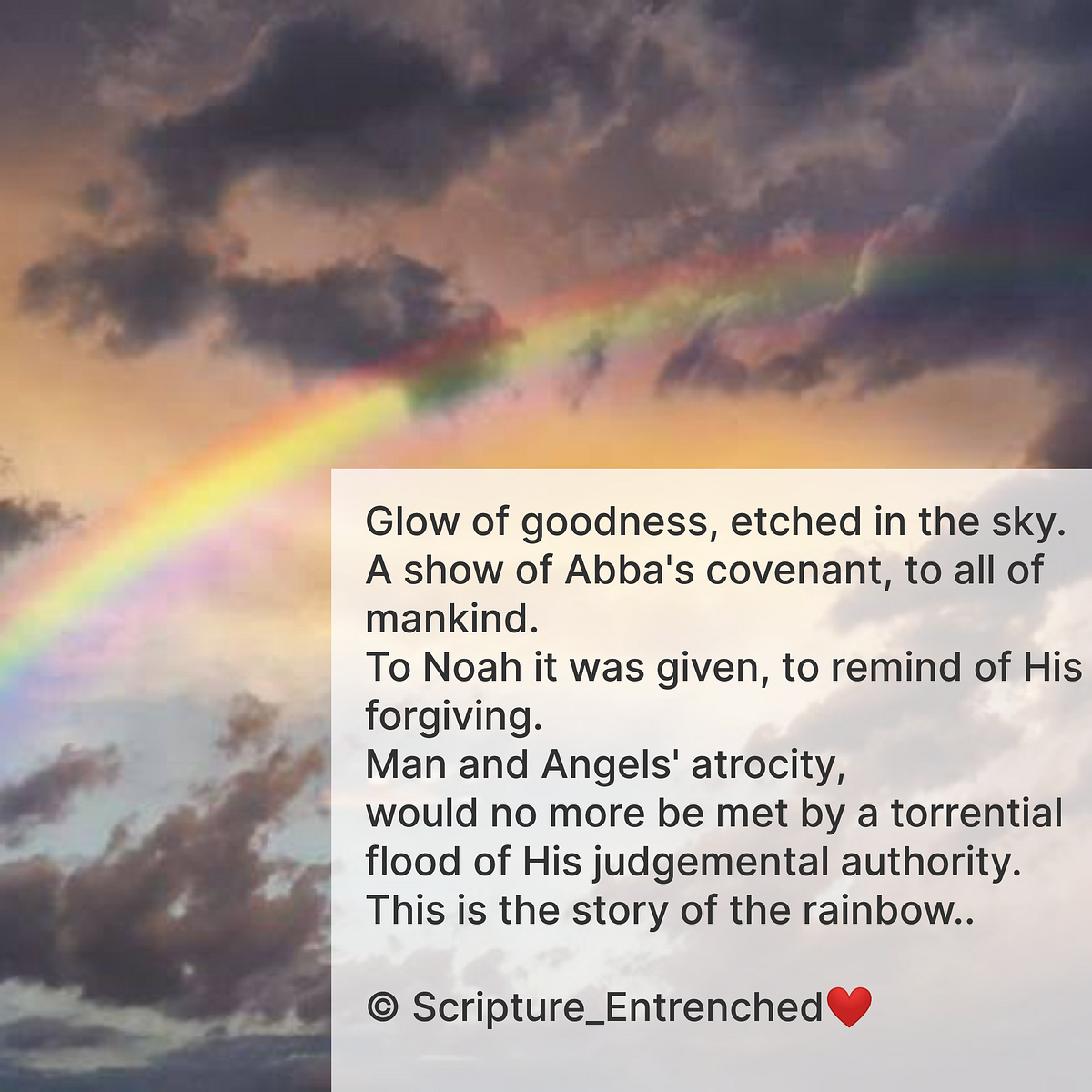 I played with the rainbow today. Its Red hue had me to thinking of ...