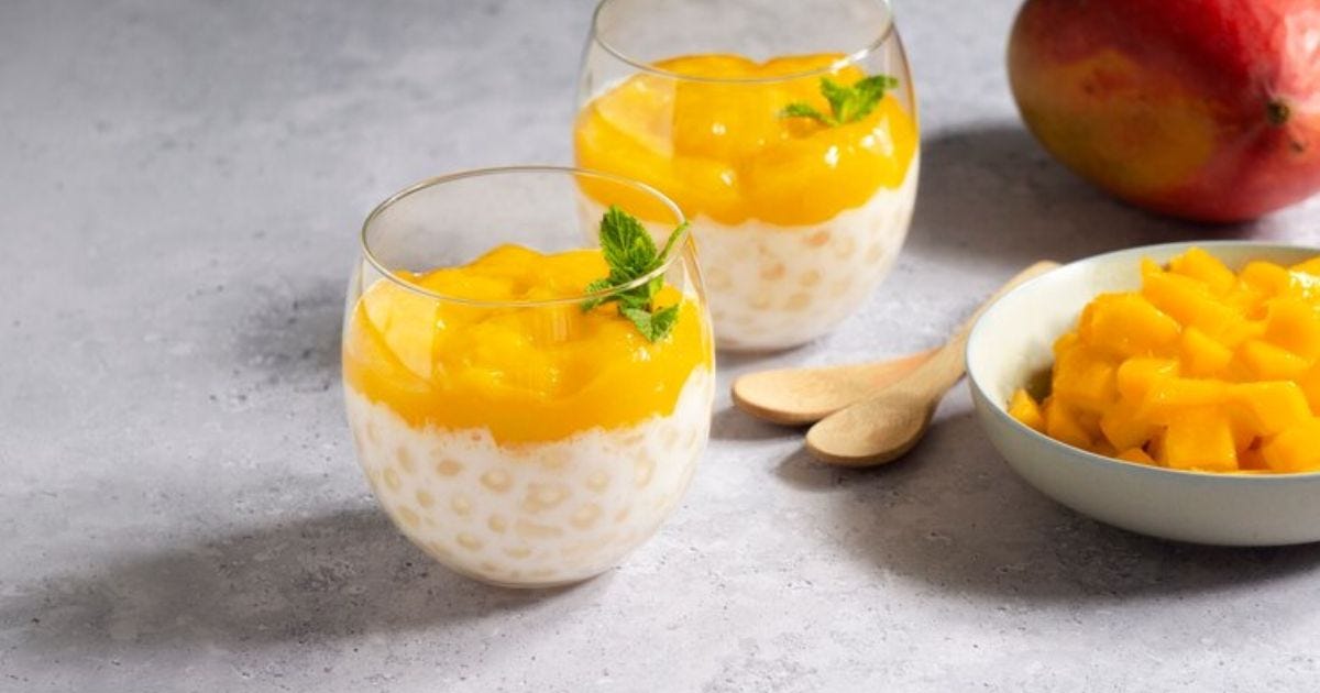 Tropical Bliss in a Bowl: Mastering the Delicious Sweet Sago Dāna Mango ...